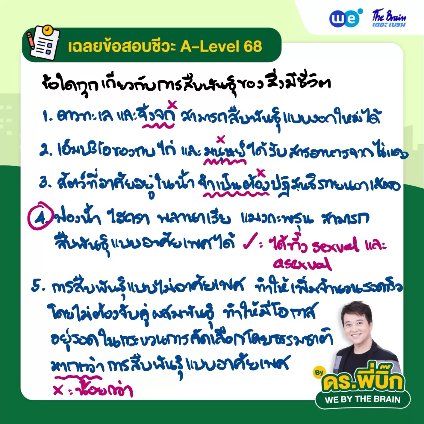 เจาะลึกแนวข้อสอบ A-Level ชีวะ บทออกบ่อยที่ DEK69 ห้ามพลาด!
